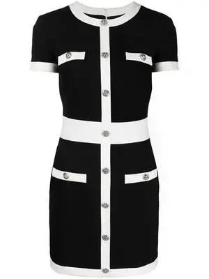 Philipp Plein Contrast-trim Mini Dress