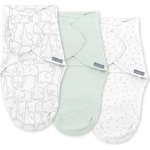 INGENUITY Swaddleme Monogram Collection Baby Swaddle - White