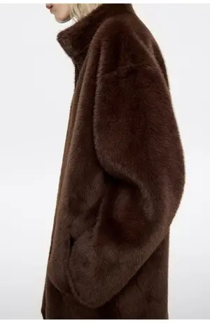Bimba Y Lola Oversized Reversible Fur Coat