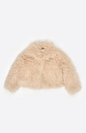 Bimba Y Lola Short Faux Fur Jacket