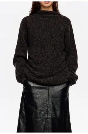 Bimba Y Lola Mohair-blend High-neck Sweater
