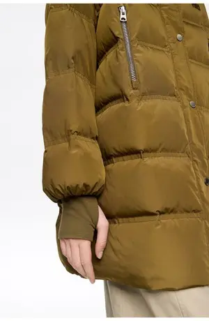 Bimba Y Lola Fur Hooded Down Jacket