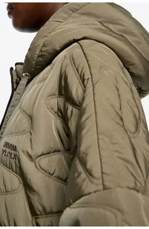 Bimba Y Lola Padded Jacket With Hood - Light Khaki