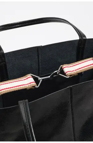 Bimba Y Lola Large Leather Shopper Bag