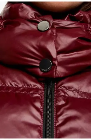 Bimba Y Lola A-line Down Jacket With Detachable Hood - Burgundy