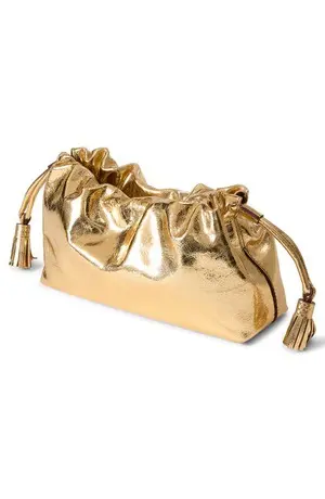 Veronica Beard Small Metallic Stash Bag