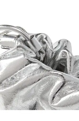 Veronica Beard Small Metallic Stash Bag - Silver
