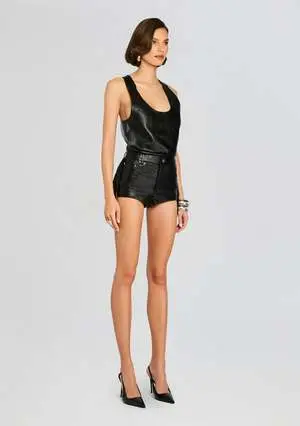 Retrofete Elizabeth Leather Tank Top