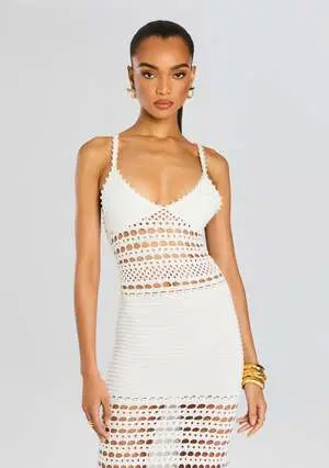 Retrofete Belize Knit Crochet Dress