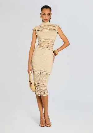 Retrofete Mia Crochet Knit Dress