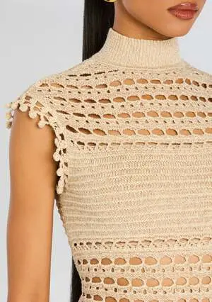 Retrofete Mia Crochet Knit Dress