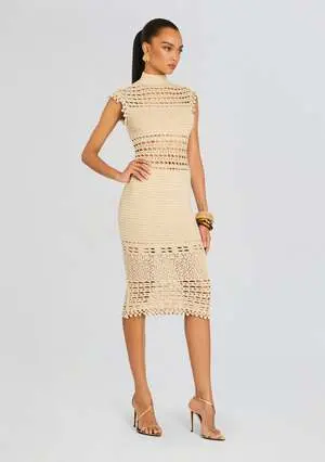 Retrofete Mia Crochet Knit Dress