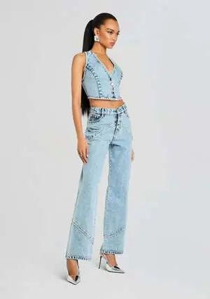 Retrofete Embellished Denim Vest