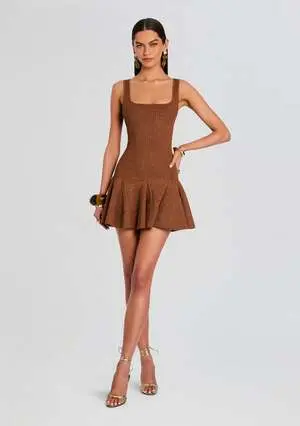 Brown Knit Dresses