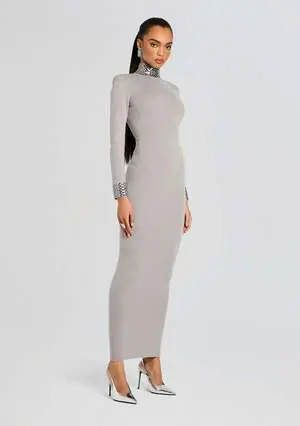 Retrofete Monroe Embellished Knit Dress - Cloud