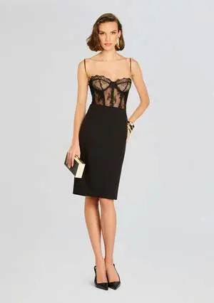 Retrofete Gisela Lace Bodysuit - Black/nude