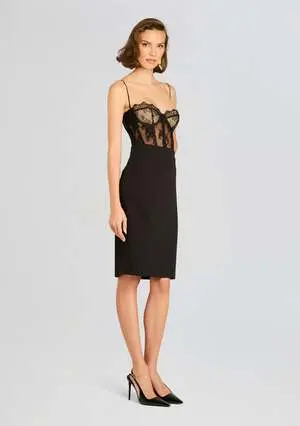 Retrofete Gisela Lace Bodysuit - Black/nude