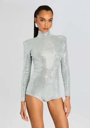 Retrofete Embellished Knit Romper