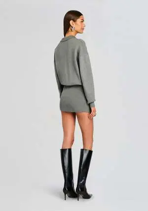 SEROYA Lilly Mini Dress - Medium Grey