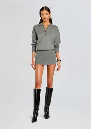SEROYA Lilly Mini Dress - Medium Grey