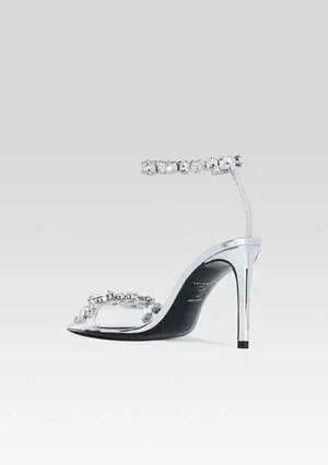 Retrofete Hanna Gemstone Sandal - Silver