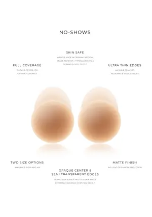 NOOD No-show Extra Lift Nipple Covers - Buff