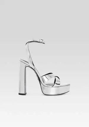 Retrofete Melodia Platform Sandal - Silver