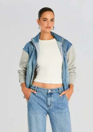 SEROYA Page Terry Denim Jacket - River