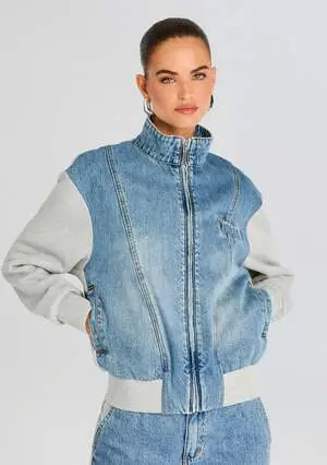 SEROYA Page Terry Denim Jacket