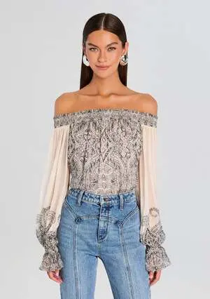 Hemant & Nandita Off The Shoulder Blouses