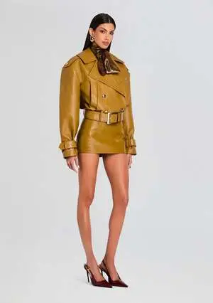 Retrofete Malene Leather Jacket - Ochre