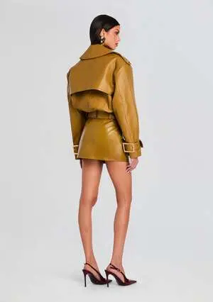 Retrofete Malene Leather Jacket - Ochre