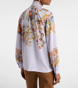 Etro Semi-sheer Jacquard Blouse