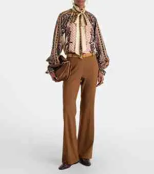 Etro Printed Silk Twill Blouse - Multicoloured