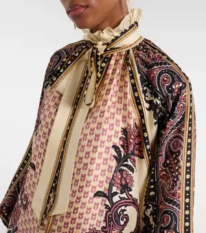 Etro Printed Silk Twill Blouse - Multicoloured