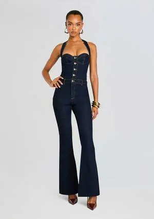 Retrofete Irma Denim Jumpsuit - Indigo Rinse