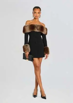 Retrofete Fur Cocktail Dresses