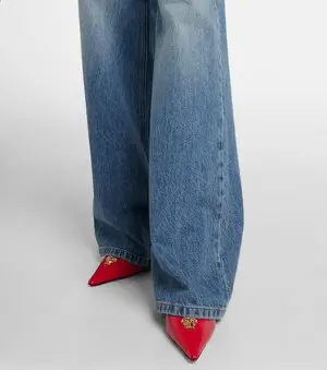 Versace Mid-rise Wide-leg Jeans