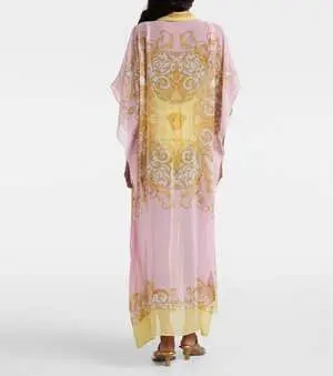 Versace Underwater Barocco Georgette Kaftan