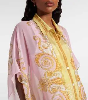 Versace Underwater Barocco Georgette Kaftan