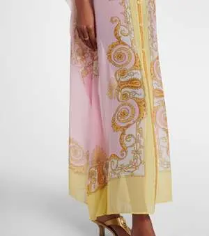 Versace Underwater Barocco Georgette Kaftan