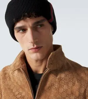 Gucci Web Stripe Wool Beanie