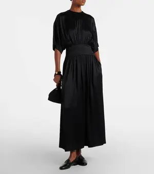 TOTEME Leather Loafers - Black