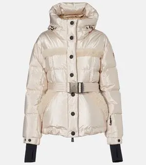 Moncler Mondim Shearling-trimmed Ski Jacket - Gold