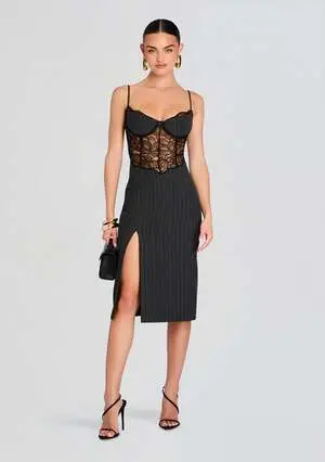 Retrofete Kora Midi Dress - Grey