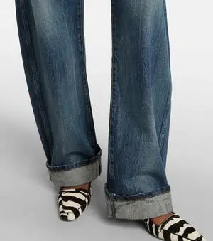 Khaite Karo Barrel-leg Jeans - Blue
