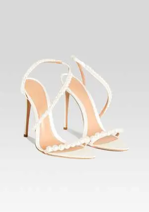 Retrofete Perla Pearl-embellished High Heel Sandals