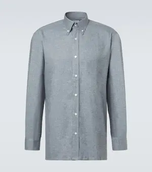 Charvet Cotton Flannel Shirt - Grey