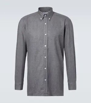 Charvet Cotton Flannel Shirt - Grey