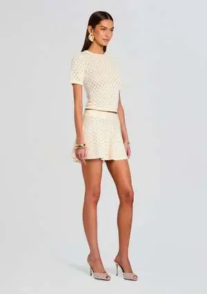 SEROYA Josie Knit Top - Eggshell